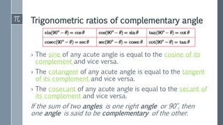 Trigonometry part 1 and 2 | PPTX | Geography | Science