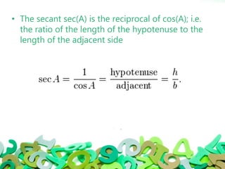 Trigonometry ppt.pptx | Geology | Science