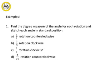 Angles, Triangles of Trigonometry. Pre - Calculus | PDF