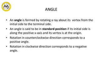 Angles, Triangles of Trigonometry. Pre - Calculus | PDF