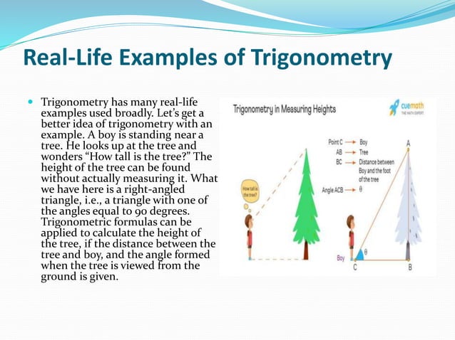 Trigonometry topic details and table with real example | PPT