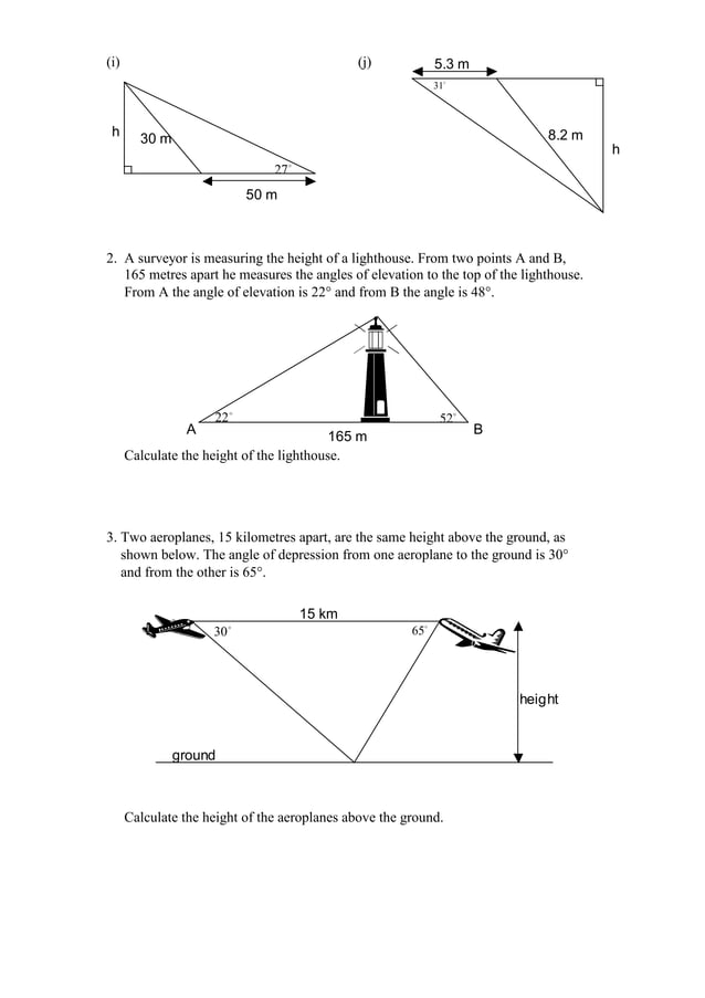 Trigonometry problems | PDF