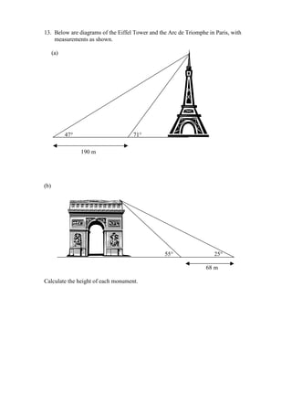 Trigonometry problems | PDF