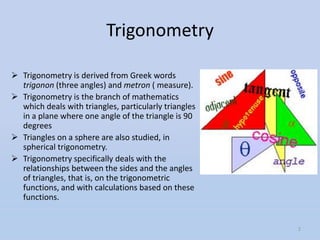Trigonometry project | PPTX