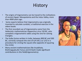 Trigonometry project | PPTX