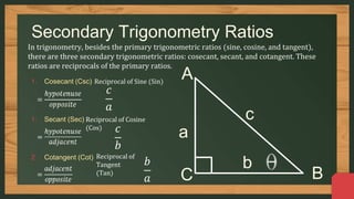 Trigonometry Ratios Grade 9 Mathematics.pptx
