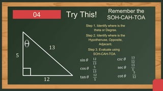 Trigonometry Ratios Grade 9 Mathematics.pptx