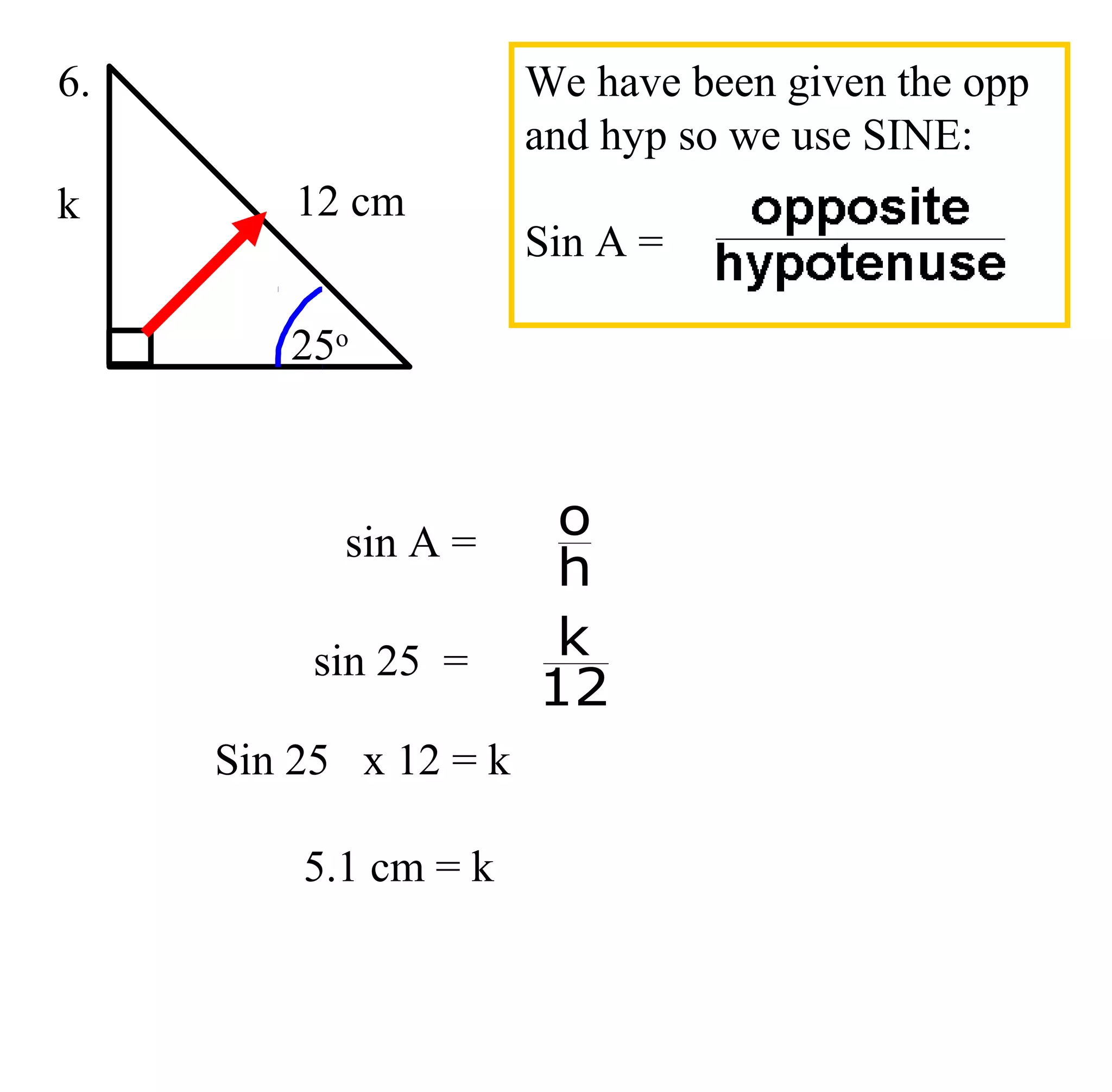 Trigonometry ratios in right triangle | PPT