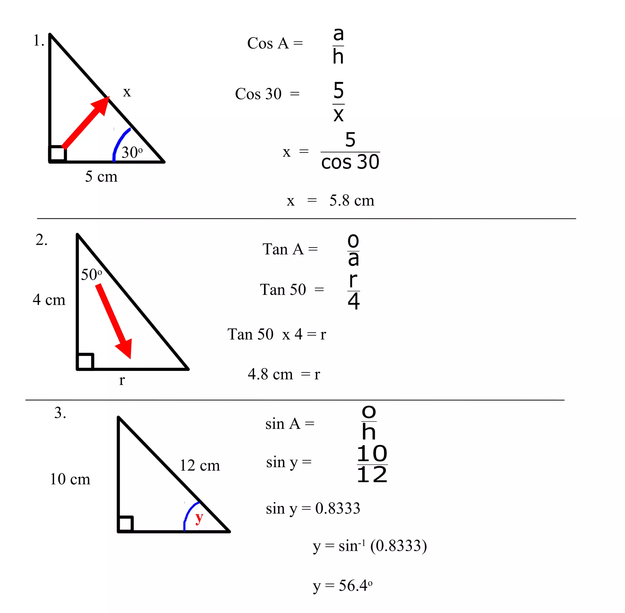 Trigonometry ratios in right triangle | PPT