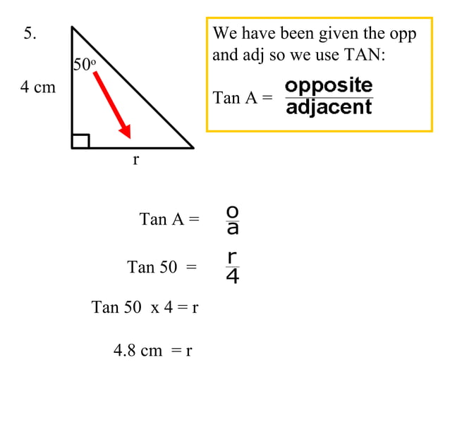 Trigonometry ratios in right triangle | PPT