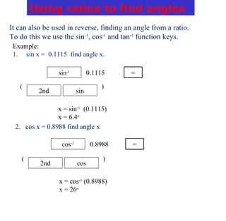 Trigonometry ratios in right triangle | PPT