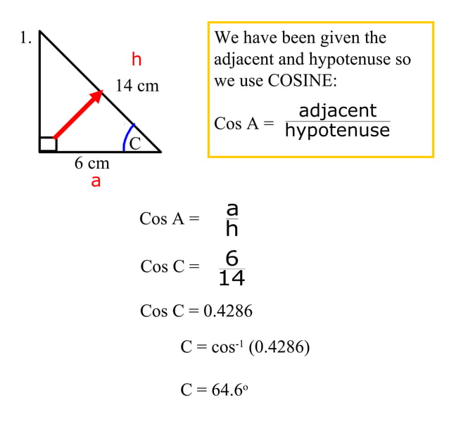 Trigonometry ratios in right triangle | PPT