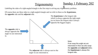 Trigonometry Sine Function is well explained in this presentation | PPTX