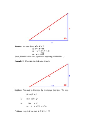 Trigonometry docs | DOC