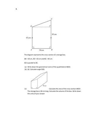 Trigonometry worksheet | PDF
