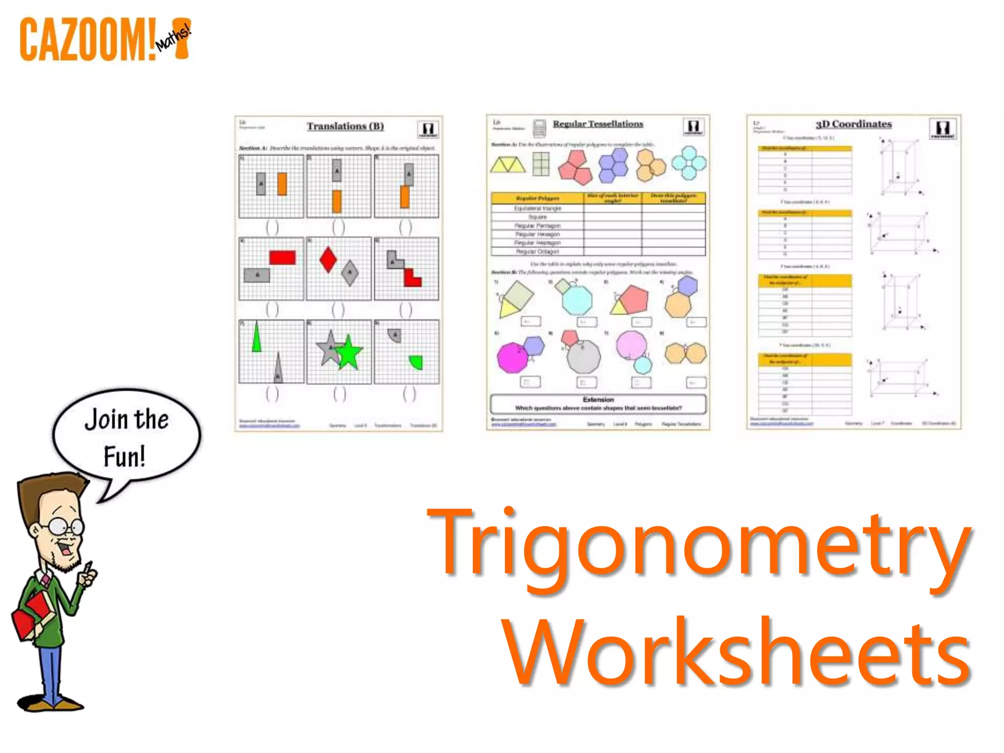 Trigonometry worksheets | PPT