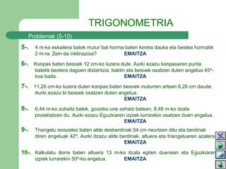 Trigo Problemak | PPT