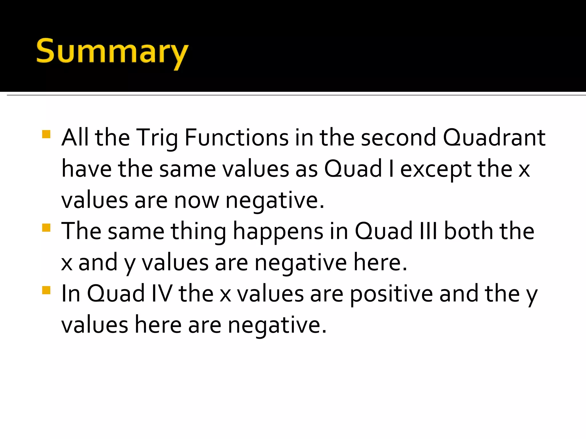 Trig overview | PPT