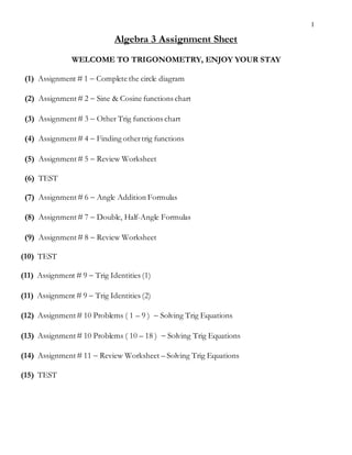 Trig packet1 000 | PDF