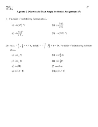 Trig packet1 000 | PDF