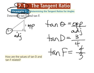 Trig Ratios notes | PPT