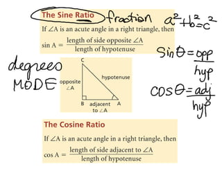 Trig Ratios notes | PPT