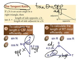 Trig Ratios notes | PPT