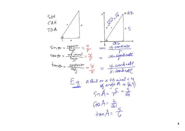 Trig Ratios Of Obtuse Angles | PDF | Science