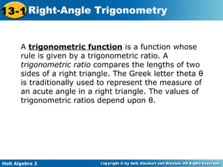 Trig right triangle trig | PPT