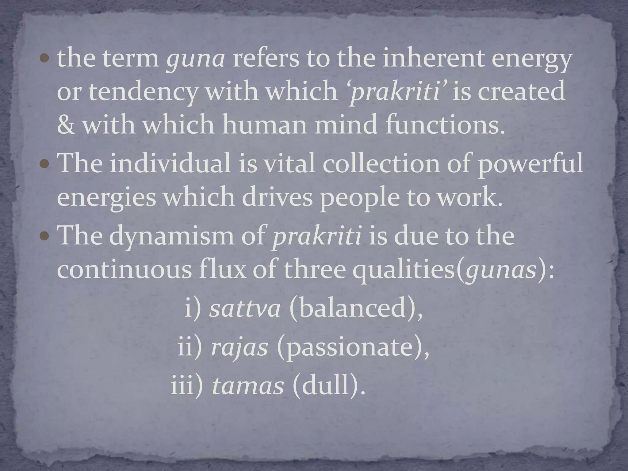 Triguna theory | PPSX