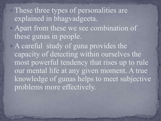 Triguna theory | PPSX