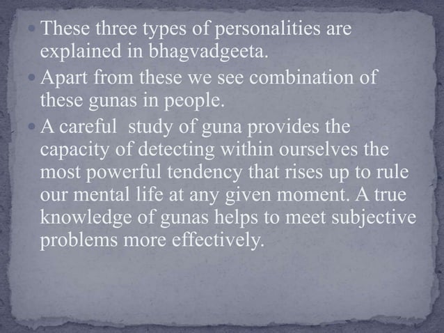 Triguna theory | PPSX