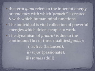 Triguna theory | PPSX