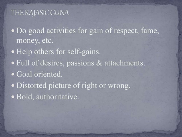 Triguna theory | PPSX