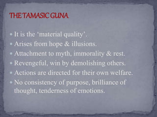 Triguna theory | PPSX