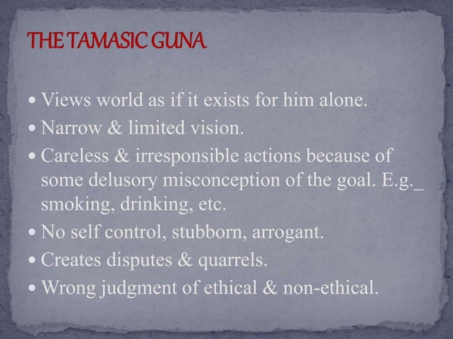 Triguna theory | PPT