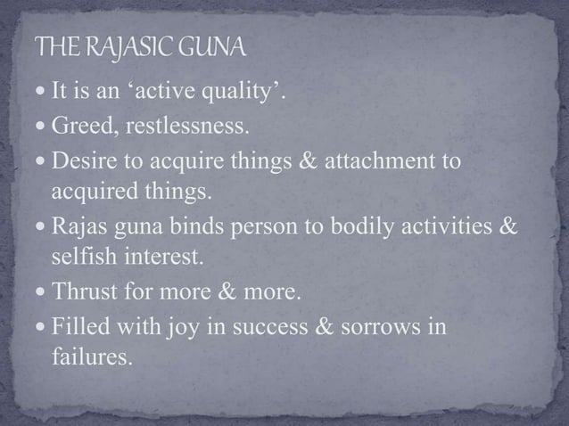 Triguna theory | PPT