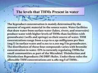 Trihalomethanes THMS | PPTX