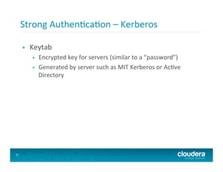 TriHUG 2/14: Apache Sentry | PPT