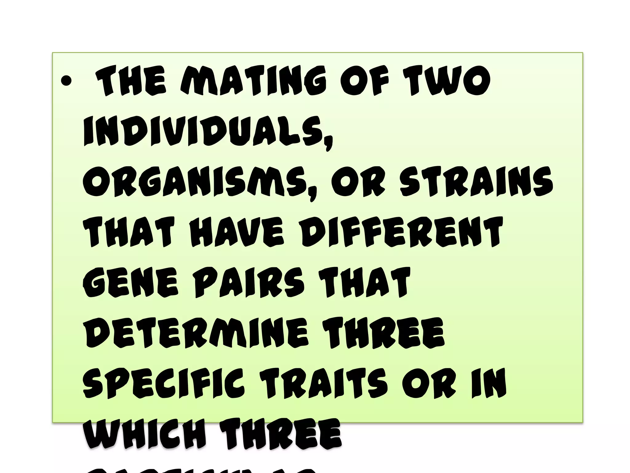 Trihybrid cross | PPTX