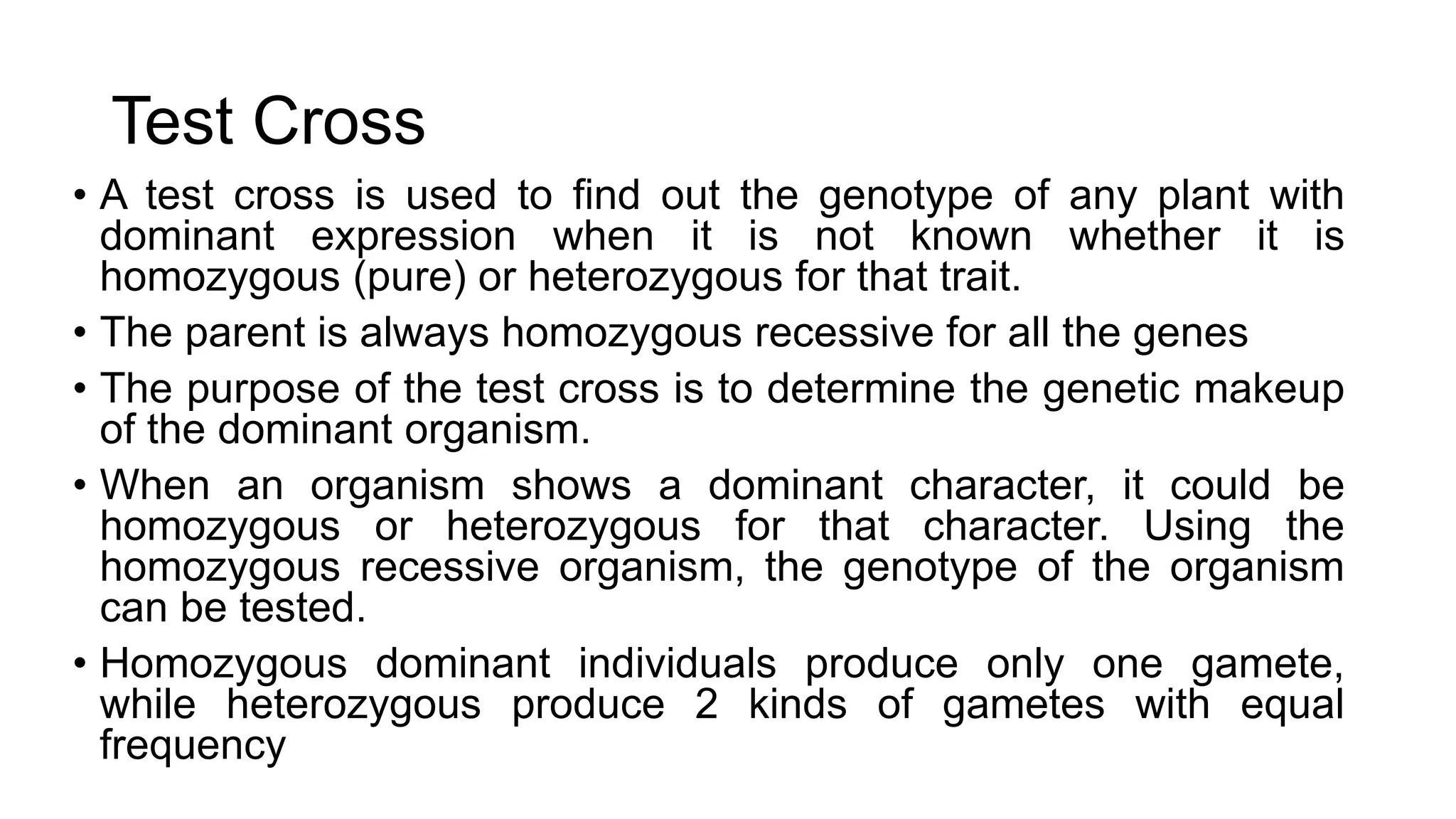 trihybrid cross , test cross chi squares | PPTX