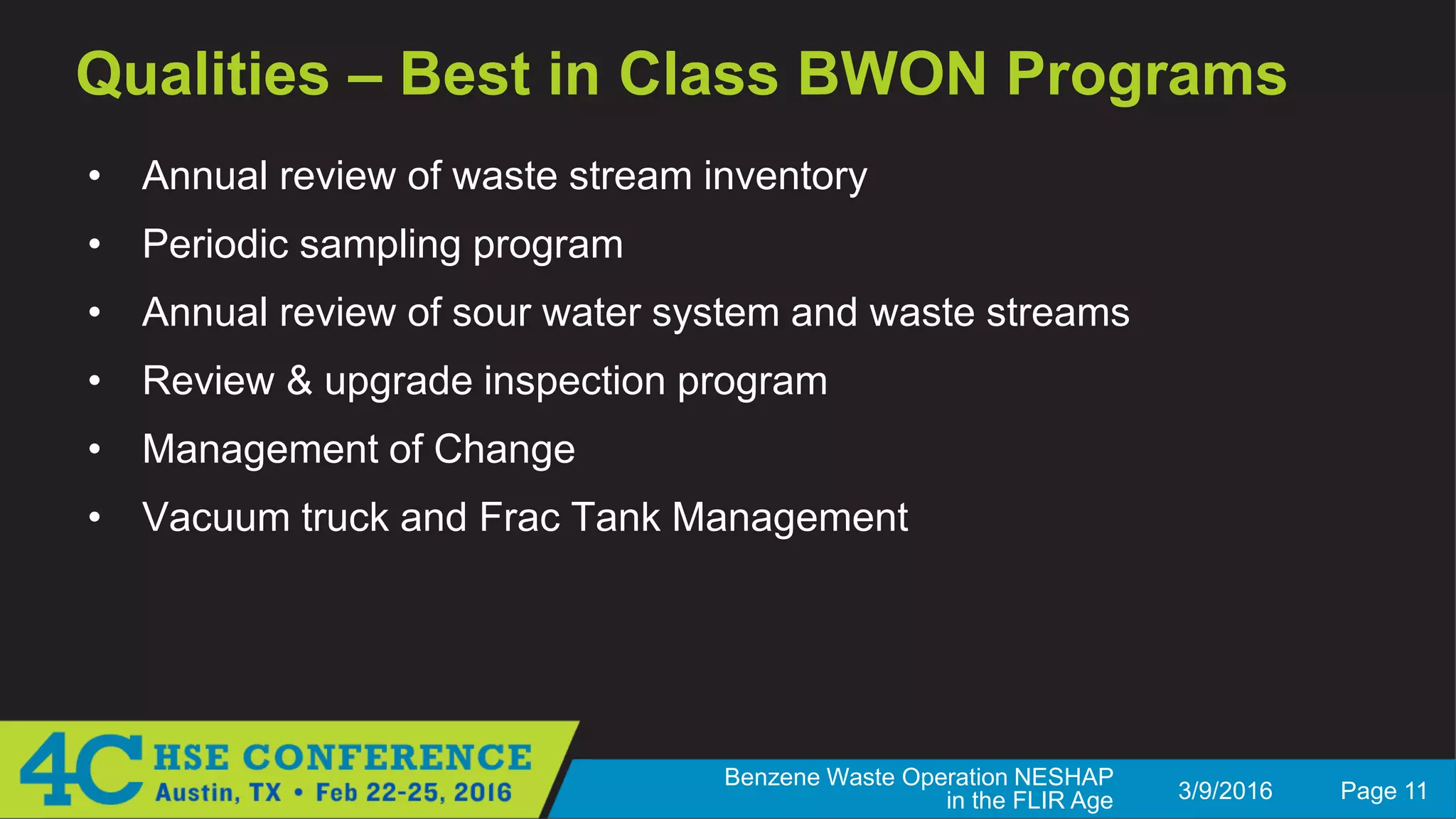 Benzene Waste Operations NESHAP in the FLIR Age | PPT