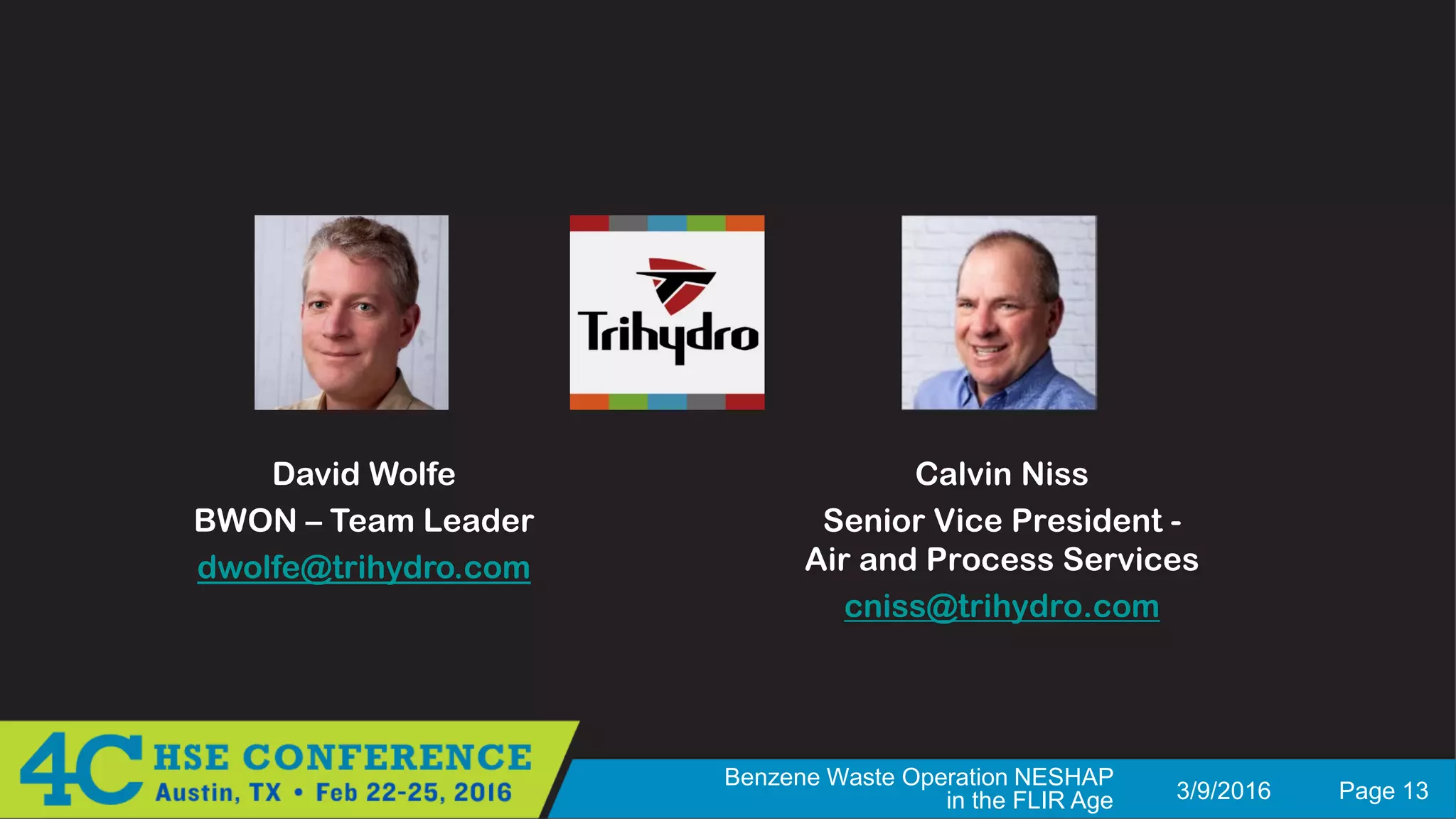 Benzene Waste Operations NESHAP in the FLIR Age | PPT