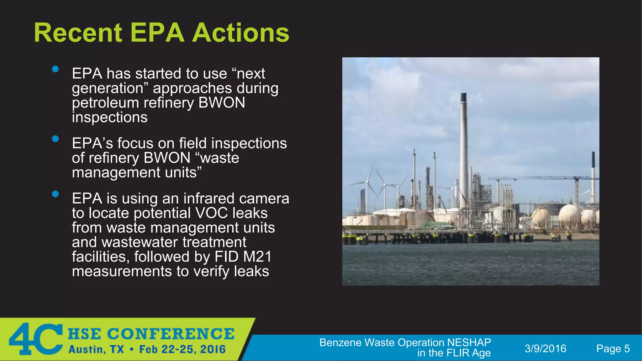 Benzene Waste Operations NESHAP in the FLIR Age | PPT