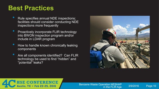 Benzene Waste Operations NESHAP in the FLIR Age | PPT