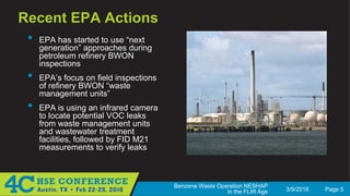 Benzene Waste Operations NESHAP in the FLIR Age | PPT