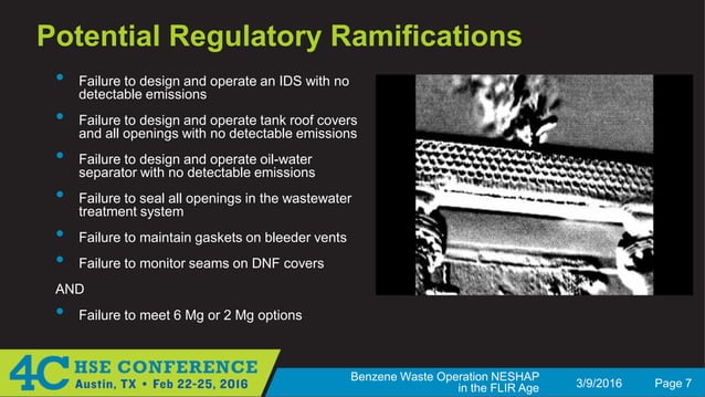 Benzene Waste Operations NESHAP in the FLIR Age | PPT