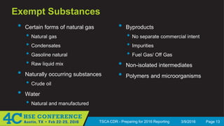 TSCA Chemical Data Report | PPT