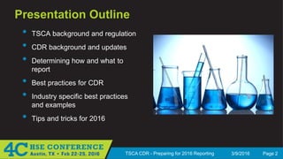 TSCA Chemical Data Report | PPT | Free Download