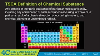 TSCA Chemical Data Report | PPT | Free Download
